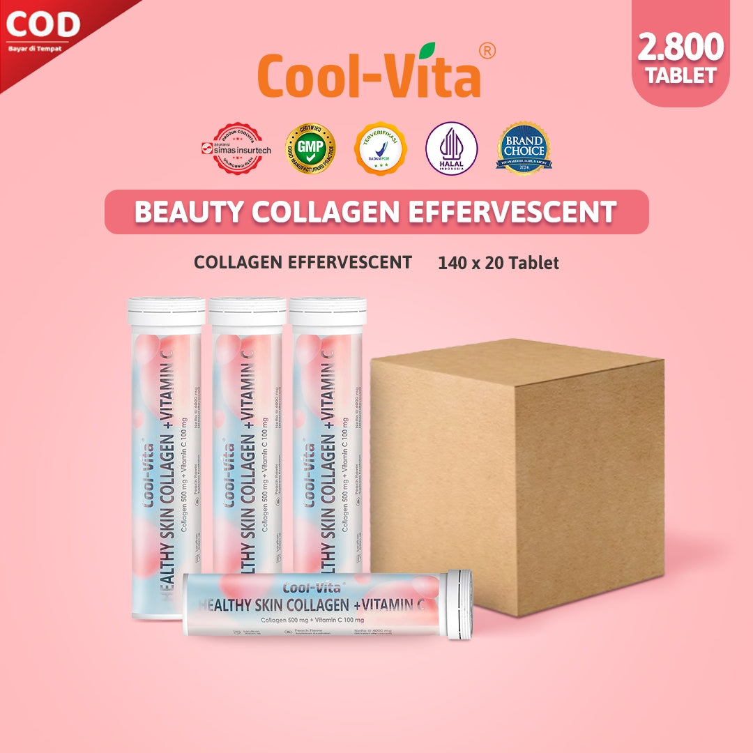 Wholesale Coolvita Collagen Effervescent 20 Tablet x 140 Tube – Cool-Vita